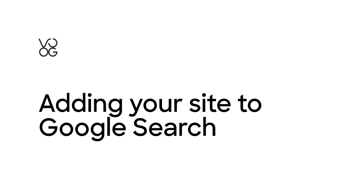 Getting your website to show on Google search results | Voog website ...