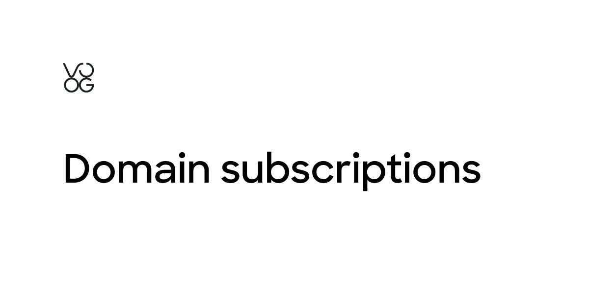 Extend your domain subscription | Voog website builder