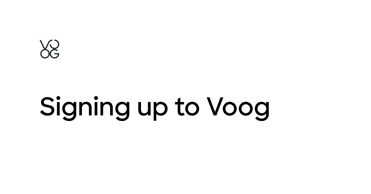Sign up for Voog | Voog website builder