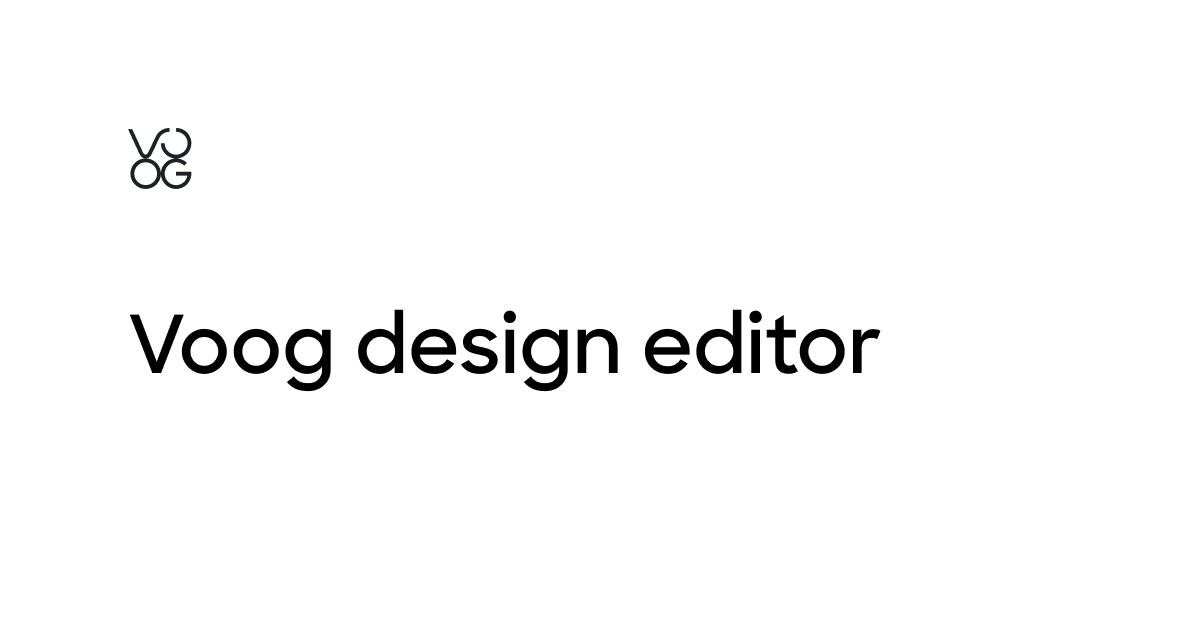 Edit your design with the Voog design editor | Voog website builder